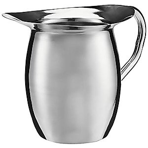 Winco WPB-3 Deluxe Bell Pitcher, 3-Quart, Stainless Steel