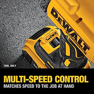 DEWALT 20V MAX XR Brushless High Torque 1/2" Impact Wrench with Detent Anvil, Cordless, Tool Only (DCF899B)