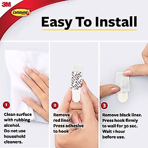 Command 17066 Micro, White, 3-Hooks (17066ES)