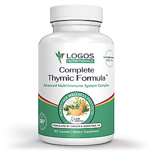 logos nutritionals Complete Thymic Formula™, Comprehensive Multivitamin & Multimineral with Thymus Glandular Extracts (180 Count (Pack of 1)