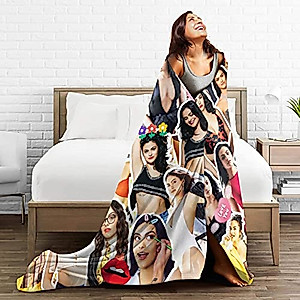 Blanket Camila Mendes Soft and Comfortable Warm Fleece Blanket for Sofa, Office Bed car Camp Couch Cozy Plush Throw Blankets Beach Blankets