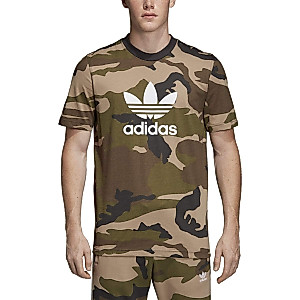 adidas Originals Men's Trefoil Tee, Multi/Utility Black, Medium