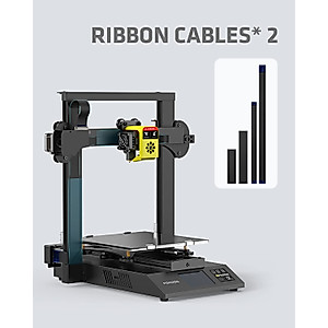 FOKOOS Odin-5 F3 3D Printer Accessories (V Slot Wheel * 6 Print Head Kit * 2 Ribbon Cables * 2 Break Detection * 1 Flat Head Screwdriver * 1 0.4mm Volcano Nozzle * 2)