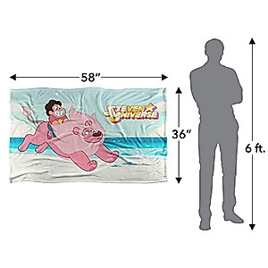 Steven Universe Steven and Lion Officially Licensed Silky Touch Super Soft Throw Blanket 36" x 58"