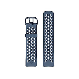 Fitbit Charge 5 Sport Accessory Band, Official Fitbit Product, Deep Sea, Small