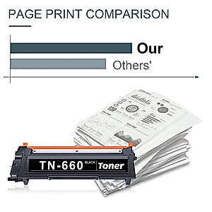 Onward Compatible TN660 TN-660 Toner Cartridges Replacement for Brother HL-L2300D Printer High Yield Ink (Black, 2-Pack) 6602pk
