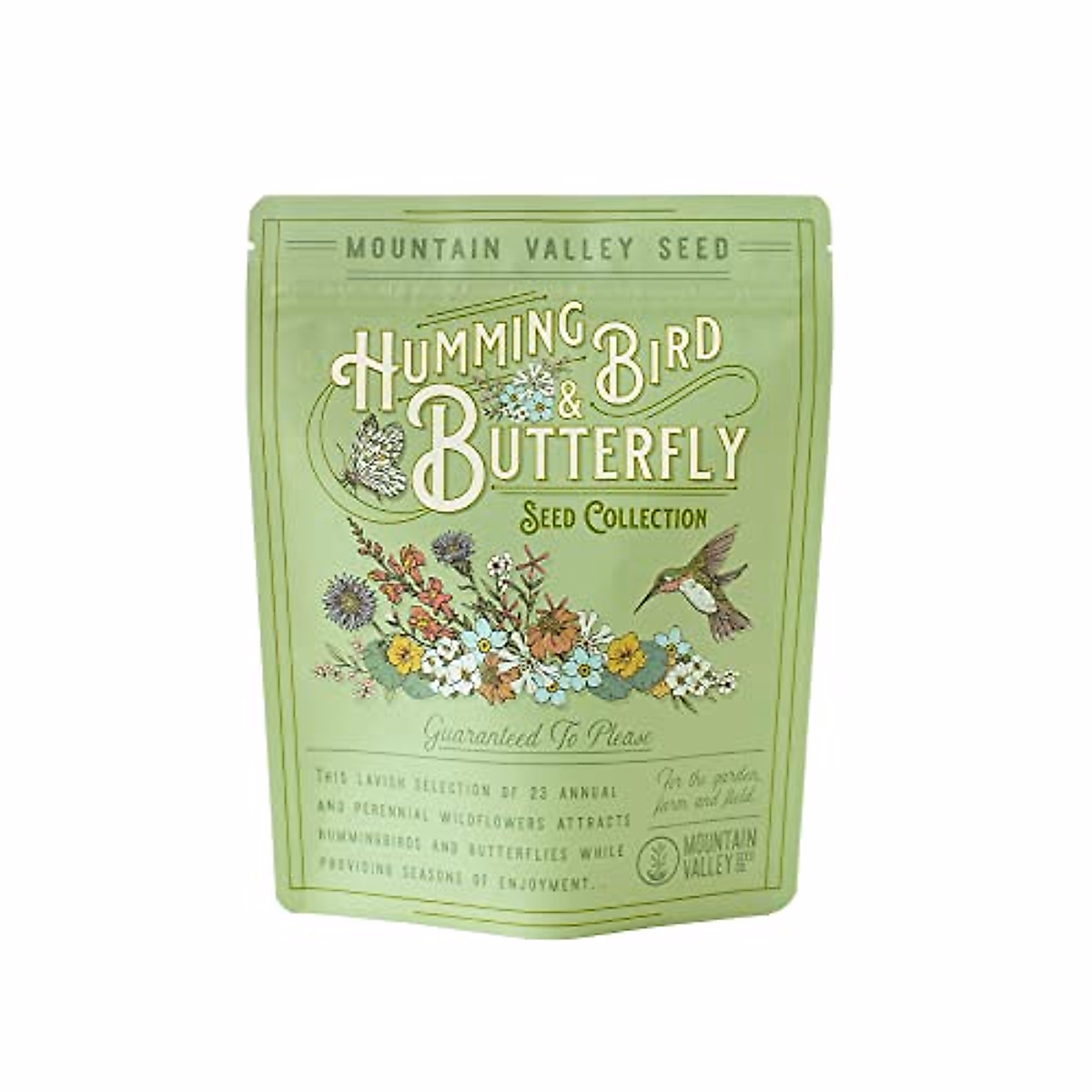 Package of 80,000 Wildflower Seeds - Hummingbird and Butterfly Wild Flower Seeds Collection - 23 Varieties of Pure Non-GMO Flower Seeds for Planting Including Milkweed, Nasturtium, and Forget Me Not…