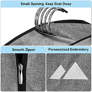 MISSLO 43" Heavy Duty Hanging Garment Bags for Travel Suit Bag for Men Waterproof Oxford Fabric Suit Cover for Traveling Monogrammed Closet Clothes Storage