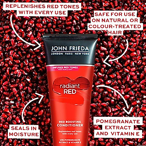 John Frieda Radiant Red Colour Protecting, Shampoo and Conditioner Pack,8.3 oz Each