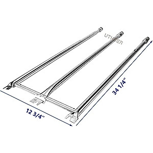 Utheer 304 Stainless Steel 67722 Grill Burner Tube for Weber Genesis 300 Series E310 E320 EP310 EP320 S310 S320 (Model Years 2007 to 2010)with Side Control Knobs,Replaces Weber 67722 67820,34 1/4 Inch