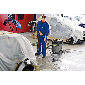 Kärcher - Commercial Wet Dry Vacuum Cleaner - NT Tact Te 45/1 - Tact Filter Cleaning System - Compact Flat Pleated Filter - 10 Gallon