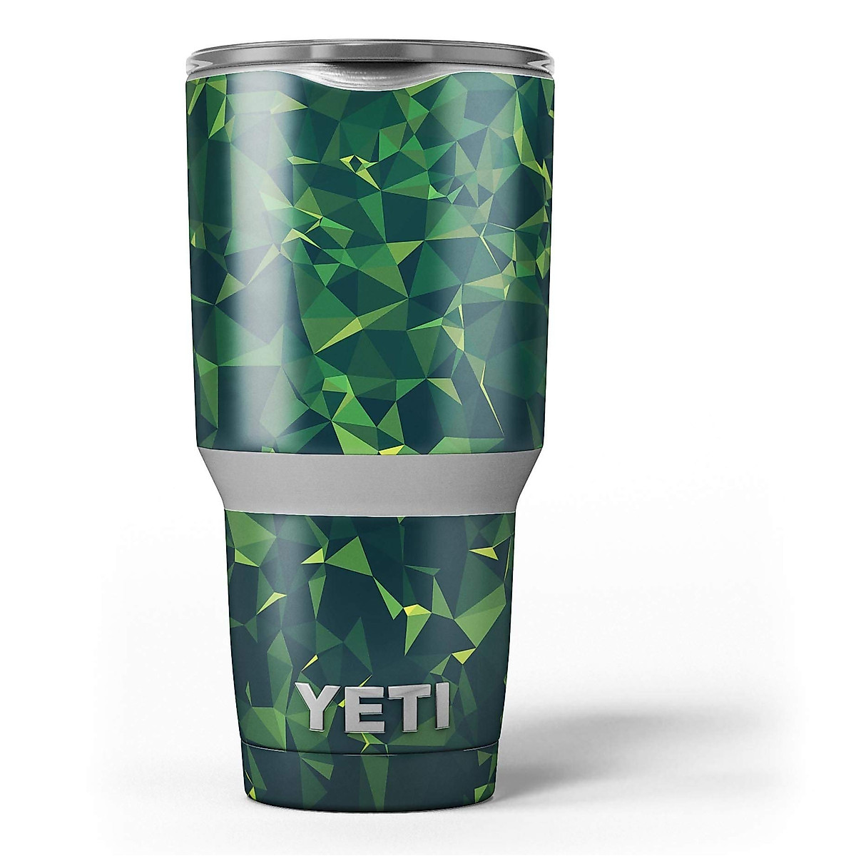 Design Skinz Greenage Geometric V13 - Skin Decal Vinyl Wrap Kit Compatible with The Yeti Rambler Cooler Tumbler Cups