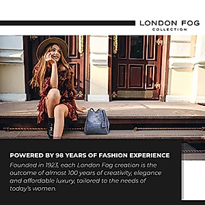 LONDON FOG COCO Lizard Shoulder Bag for Women, Vegan Leather Handbags - Salmon Rose