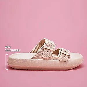 Pillow Slides Women's and Men's Pillow Sandals | Extremely Comfy | Ergonomically Designed | Cushioned Sole | Easy Clean | Lightweight