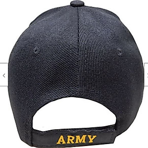 Disabled US Army Baseball Cap, Black Hat, Proud of It with Golden Wreath