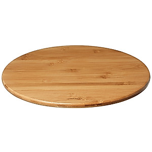 Greenco Bamboo Lazy Susan Turntable Spice Rack, 10 Inch Premium Bamboo, Perfect For Cabinets and Pantries, Neatly Store & Organize Spices, Condiments, and More