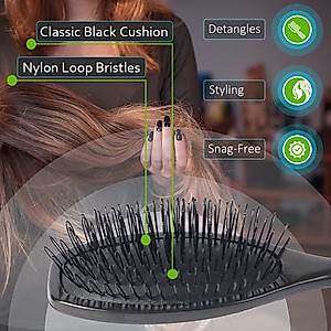 RemySoft One Twenty Three Loops - Loop Brush - Safe for Hair Extensions, Weaves and Wigs
