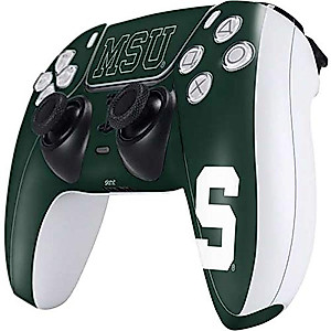 Skinit Decal Gaming Skin Compatible with PS5 Controller - Officially Licensed Michigan State University MSU Letters Design