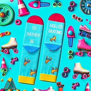 Zmart Roller Skate Gifts Roller Skating Gifts Skater Gifts For Women Men, Funny Roller Skate Socks Roller Skating Socks Skater Socks