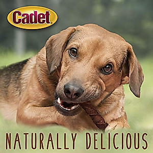 Cadet Gourmet Triple Chews Pork Hide, Apple, & Duck Dog Treats - Healthy Dog Treats for Small & Large Dogs - Inspected & Tested in USA (6 Count)