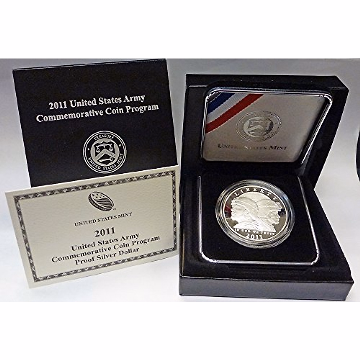 2011 P Modern Commemorative United States Army Commemorative Silver Proof $1 OGP US Mint