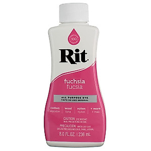 Rit Dye Liquid 8 Ounces Fuchsia 8-88120 (3-Pack)