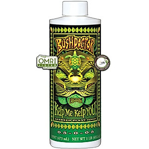 FoxFarm Bush Doctor Duo: Kelp Me Kelp You & Wholly Mackerel (Pack of 2 - 1 Pint Bottles) + Twin Canaries Chart & Pipette