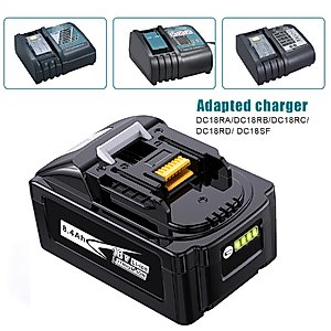 Simple Plus+ Replace for Makita 18V 8.4Ah LXT Lithium-ion Battery Real Capaticy MOLICELL INR-P42A Cell, Extra Long Runtime Compatible with Makita 18V LXT Power Tools and Chargers