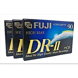 FUJI Cassette DR-II 90 Pack of 3