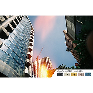 RETO Ultra Wide and Slim 35mm Reusable Daylight Film Camera - 22mm Wide Lens, Focus Free, Light Weight, Easy to Use (Charcoal)