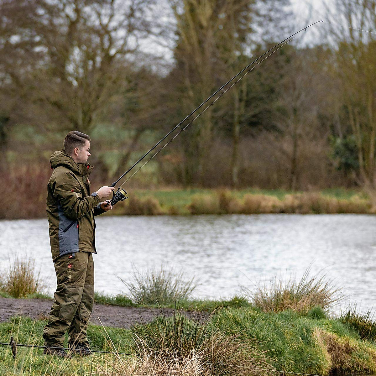 Atlas 9ft Carp Fishing Rod - Fishing Rods with 2.75lb, 3.0lb, 3.25lb Test Curves | Durable, Portable Fishing Rod | Sleek Lightweight Carbon Fishing Equipment (2.75lb Test Curve)