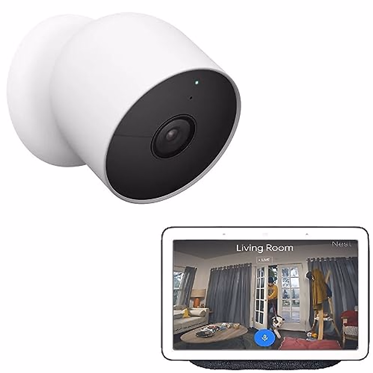 Google Nest Cam Battery Wireless Outdoor Camera and Screen Bundle (Single Camera and Screen)