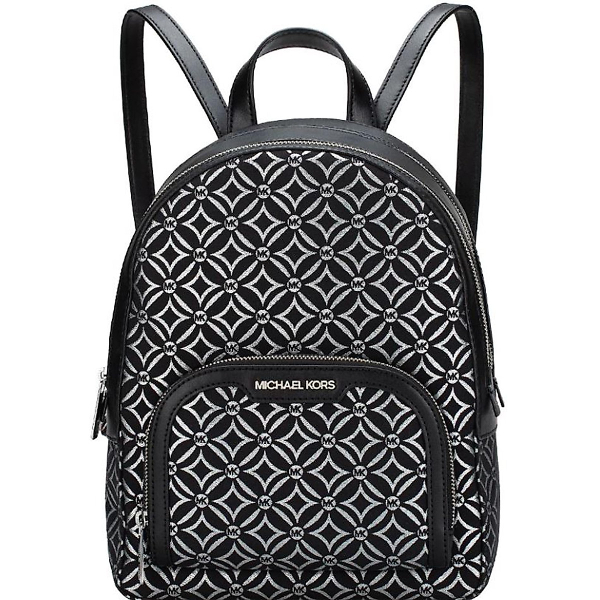 Michael Kors Jaycee Backpack Black Medium Leather, Black