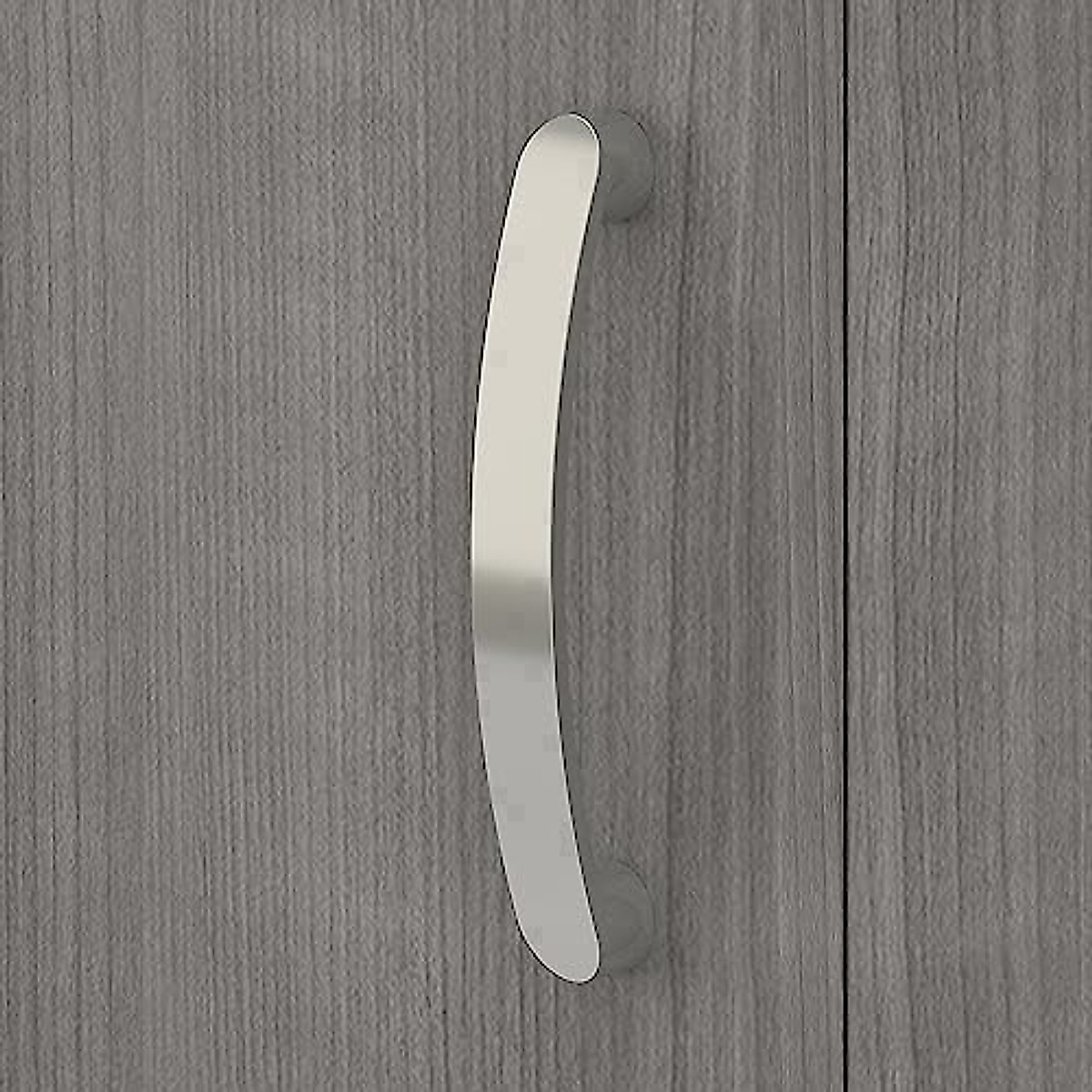 Bush Business Furniture Universal 24-inch Wall Cabinet with Doors and 2 Shelves, Platinum Gray (UNS428PG)