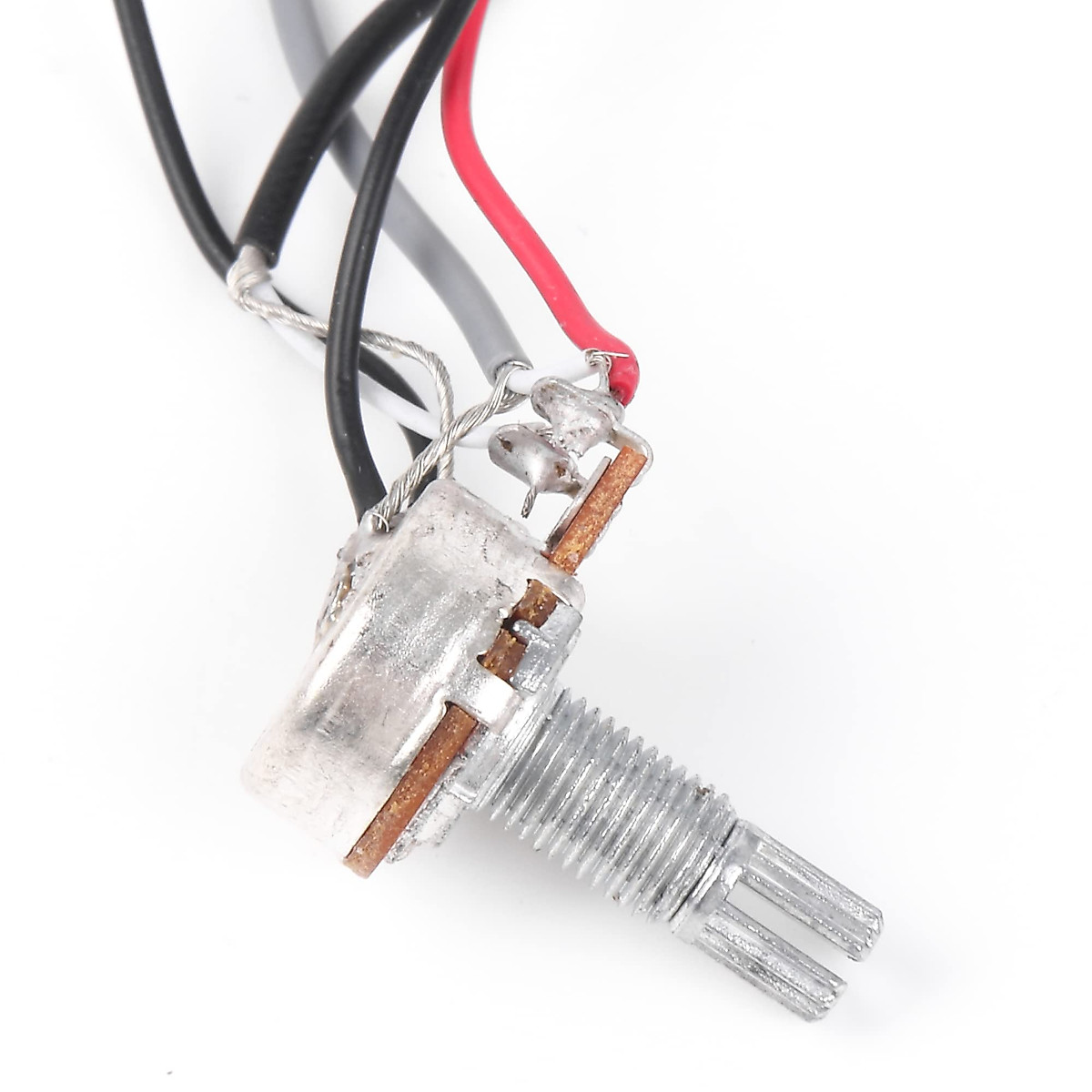 lovermusic 4 Strings Musical Ceramic Magnet ABS Modern Bass Opened Prewired Pickup Black