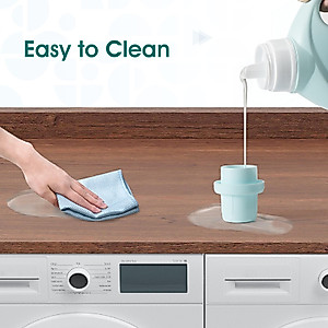 Washer Dryer Countertop, 27.5" Depth x 54" Width, Washer Dryer Wood Top for Laundry Room Organization, Particle Board Countertop with Edge Rails (Oak)