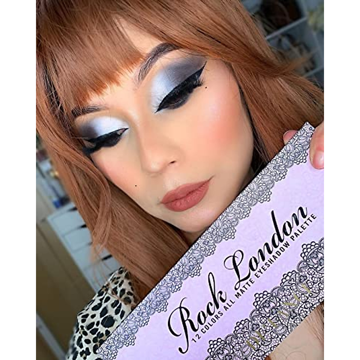 Matte Eyeshadow Palette No Shimmers, DE’LANCI 12 Natural Matte Colors Shades Makeup Pallets, Nude Naked Eye Shadows Pallet for Older Women,Cool Gray Tone All Matte Eyeshadows With Mirror,Talc Free