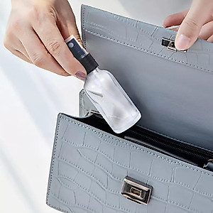 YONKAN 2oz Glass Spray Bottle, Fine Mist Boston Glass Bottles with Black Fine Mist Sprayer Small Clear Bottles for Essential Oils, Bath, Beauty, Hair & Cleaning, Clear, Pack of 48