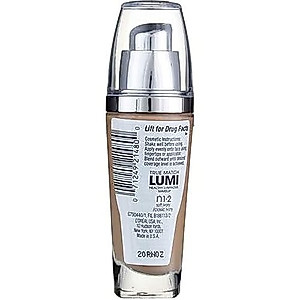 L'Oreal Paris True Match Lumi Healthy Luminous Makeup, N1-2 Soft Ivory Classic Ivory , 1 fl; oz.