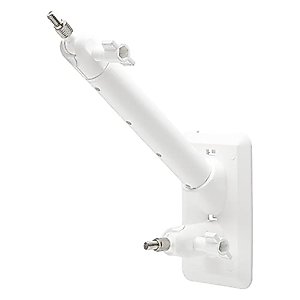 Holicfun 2-in-1 Security Camera and Solar Panel Wall Mount for Ring, Eufy, Arlo, Reolink Solar Panels and Cams (White)