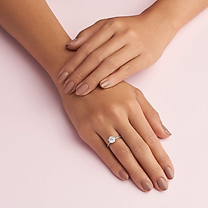 Pandora Clear Sparkling Crown Solitaire Ring - Promise Ring for Women - Sparkling Jewelry for Women - Sterling Silver with Clear Cubic Zirconia - Size 7