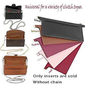 Lckaey Bag accessories kit wallet chain insert-Emily wallet for Sarah bag Crossbody inner bag 3015-black