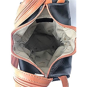 LaGaksta Submedium Italian Leather Backpack Purse Black Leather