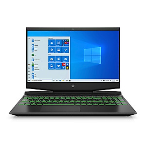 HP Pavilion Gaming 15.6-Inch Micro-EDGE Laptop, Intel Core i5-9300H Processor, NVIDIA GeForce GTX 1650 (4 GB), 8 GB SDRAM, 256 GB SSD, Windows 10 Home (15-dk0020nr, Shadow Black/Acid Green)