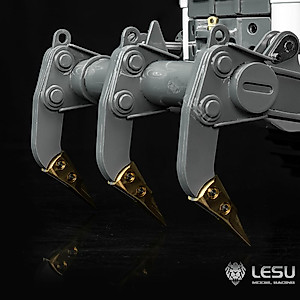 LESU 1/14 Hydraulic RC Crawler Loader RTR LR636 Electric Construction Vehicles Model Pl18Ev Lite Openable Bucket Rear Hook Painted White