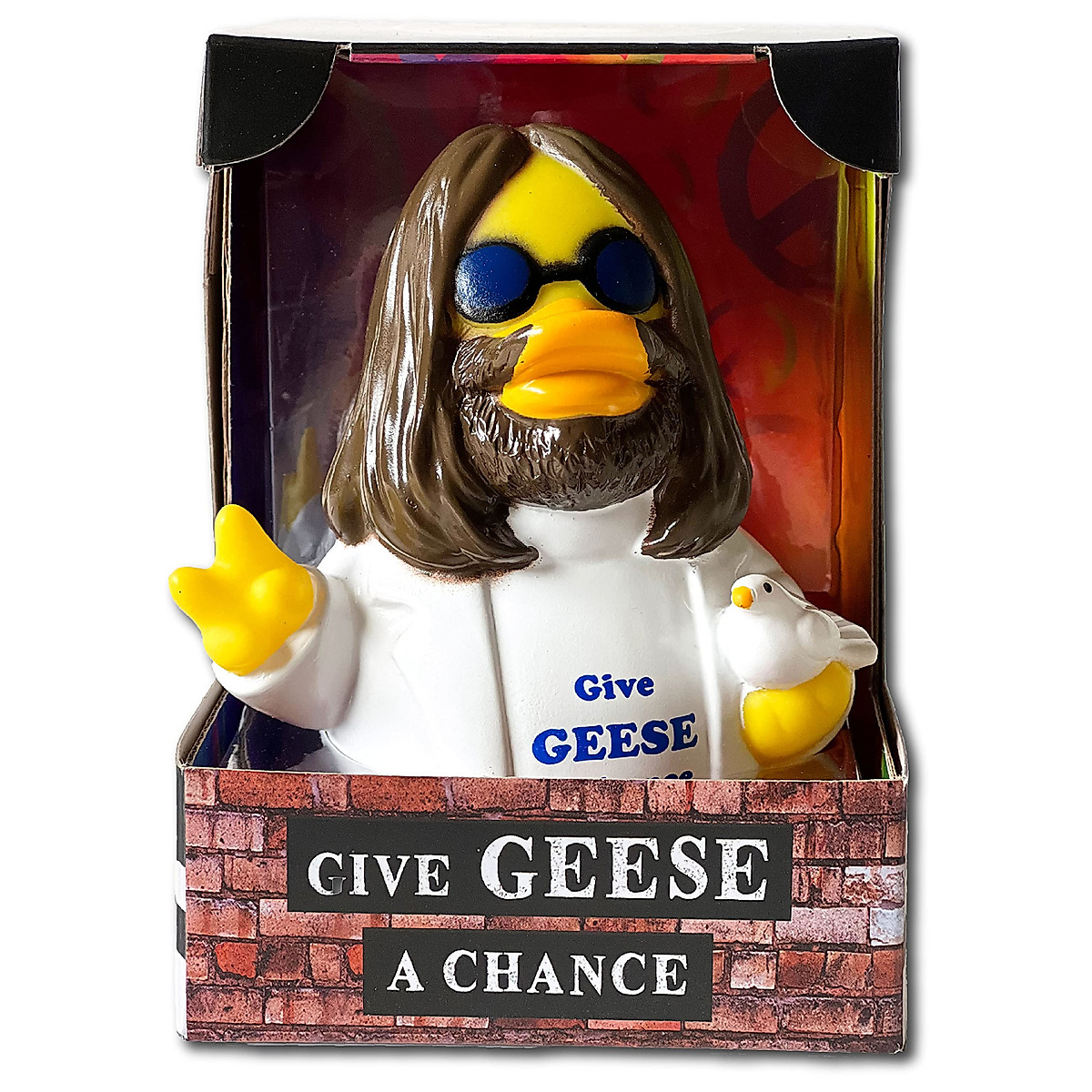 CelebriDucks - Give Geese A Chance - Floating Rubber Ducks - Collectible Bath Toy Gift for Kids & Adults of All Ages