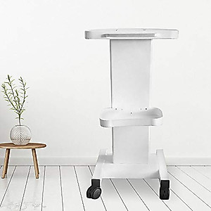 Beauty Salon Trolley Cart with Wheels,Mobile Salon Spa Rolling Cart Esthetician Machine Cart with Trays Hairdressing Storage Service Instrument Cart,Max Load 110lbs