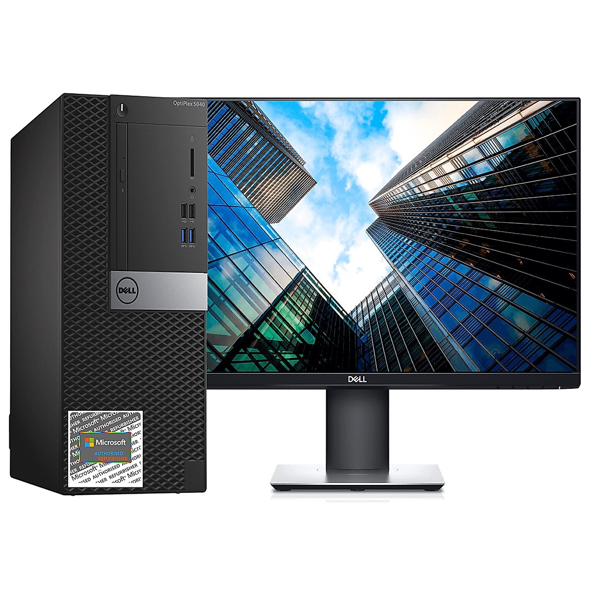 Dell Optiplex 3040 Tower Desktop PC Intel i5-6500 3.2GHz. 16GB DDR3 RAM,1TBSSD, WiFi, with Dell 24 LCD Windows 10 Pro (Renewed)