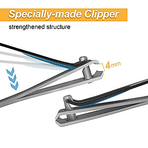 Foldable Long Handle Toenail Clippers Scissors, Easy Reach Pedicure Auxiliary Tools, Extended Nail Clippers for Seniors,Overweight, Hip and Waist Patients| Easy to Carry(with Magnifier, 32Inch)