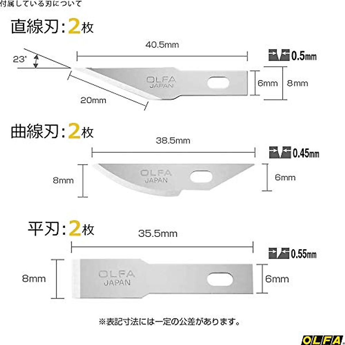 OLFA Saw & Art knife & Spare blade (157B)
